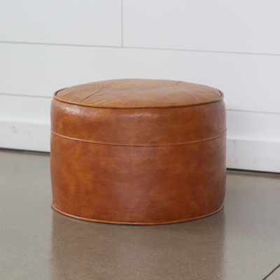 Leather Stool - Sugar Creek Event Rentals