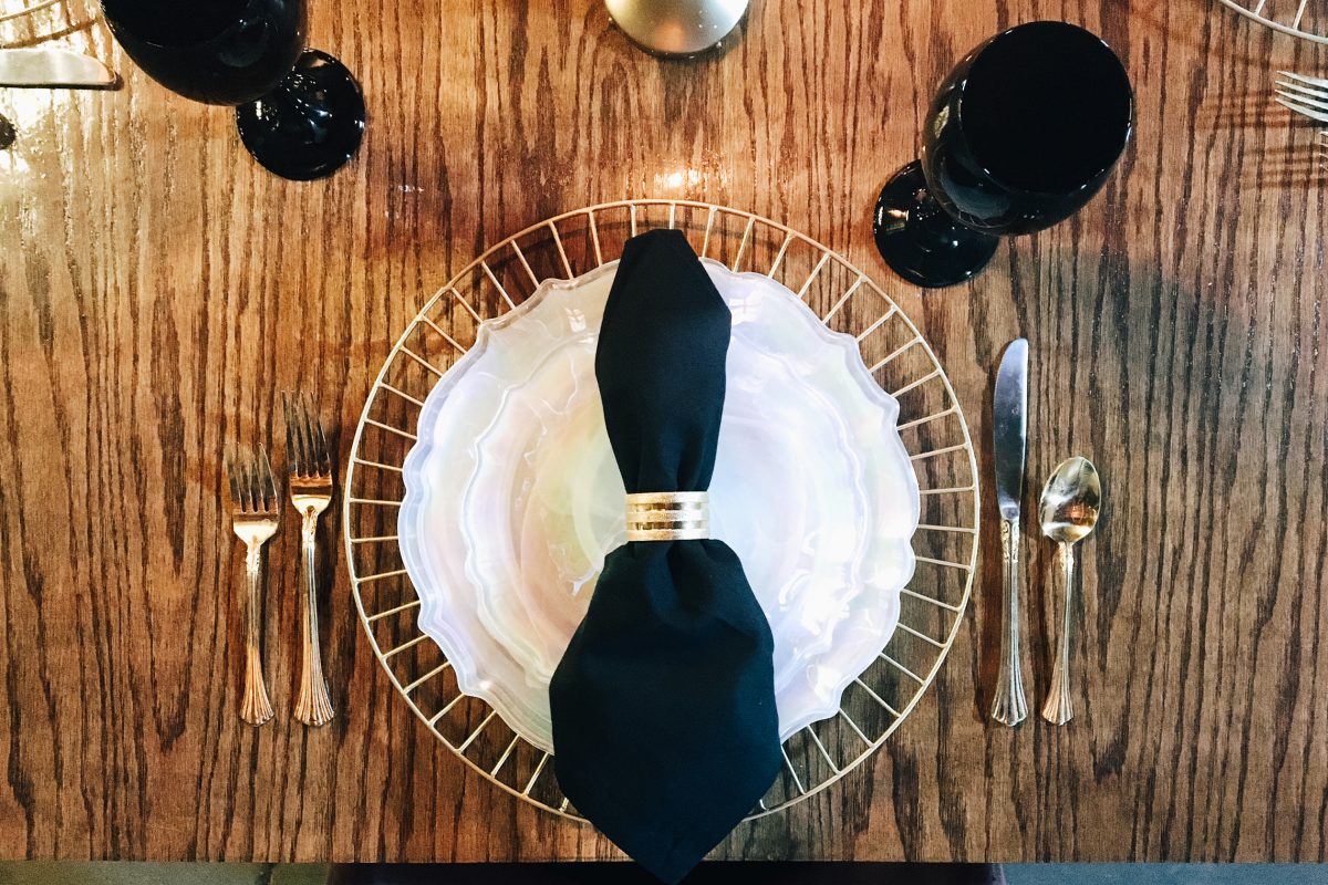 Mismatched Vintage Gold Flatware - Sugar Creek Event Rentals