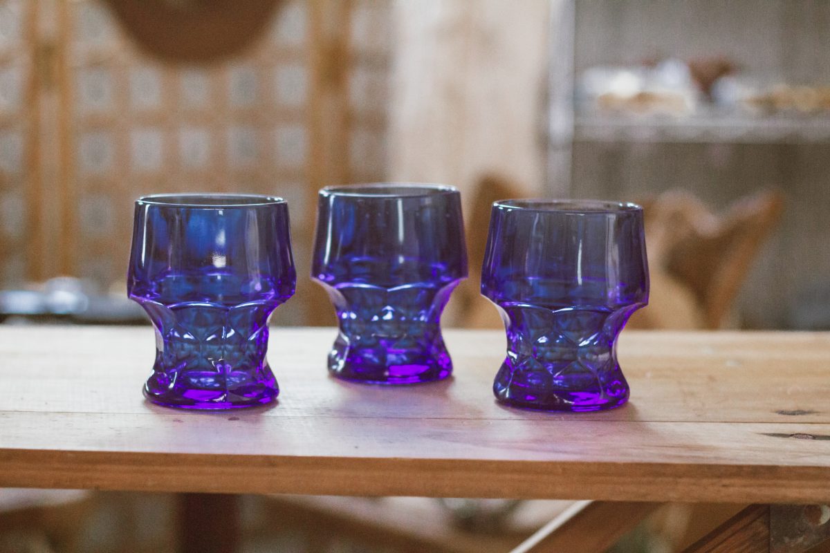Cobalt Blue Georgian Glasses - The TAYLOR'd Home