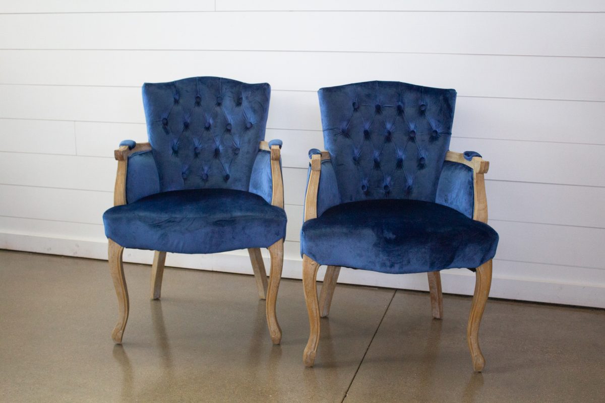Birdie Blue Chairs - Sugar Creek Event Rentals
