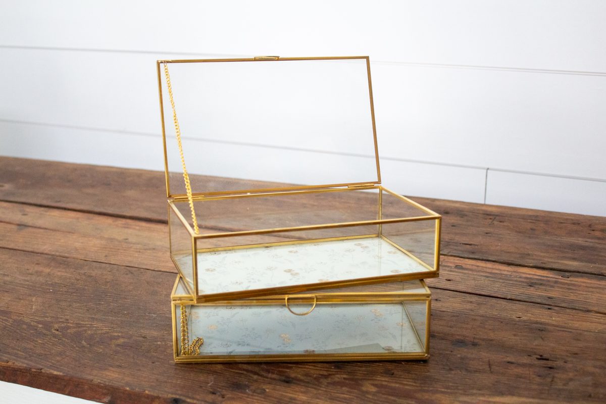 Gold Display Box - Sugar Creek Event Rentals