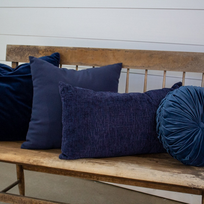 Dark Blue Pillows - Sugar Creek Event Rentals