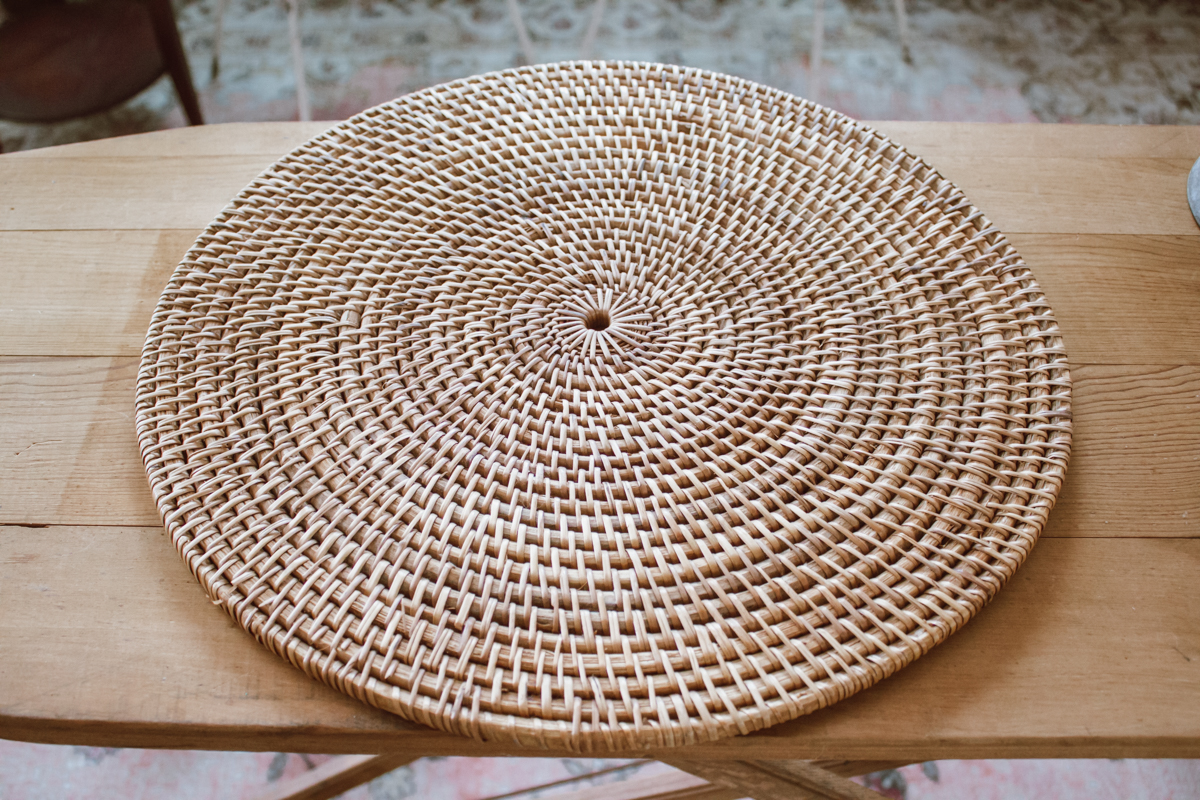 Flat Rattan Tray - The TAYLOR'd Home