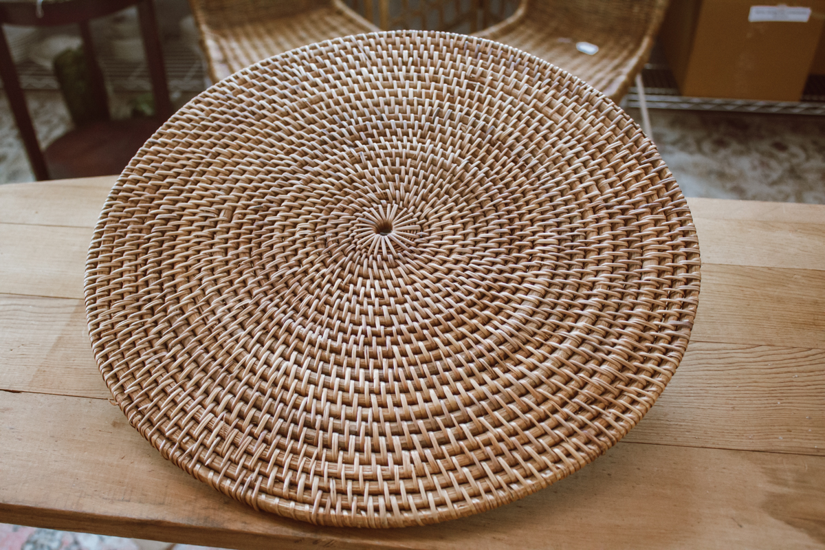 Flat Rattan Tray - The TAYLOR'd Home