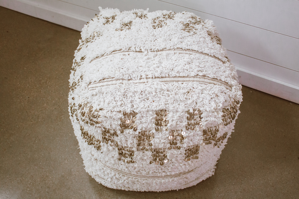 Large Shag Pouf - The TAYLOR'd Home
