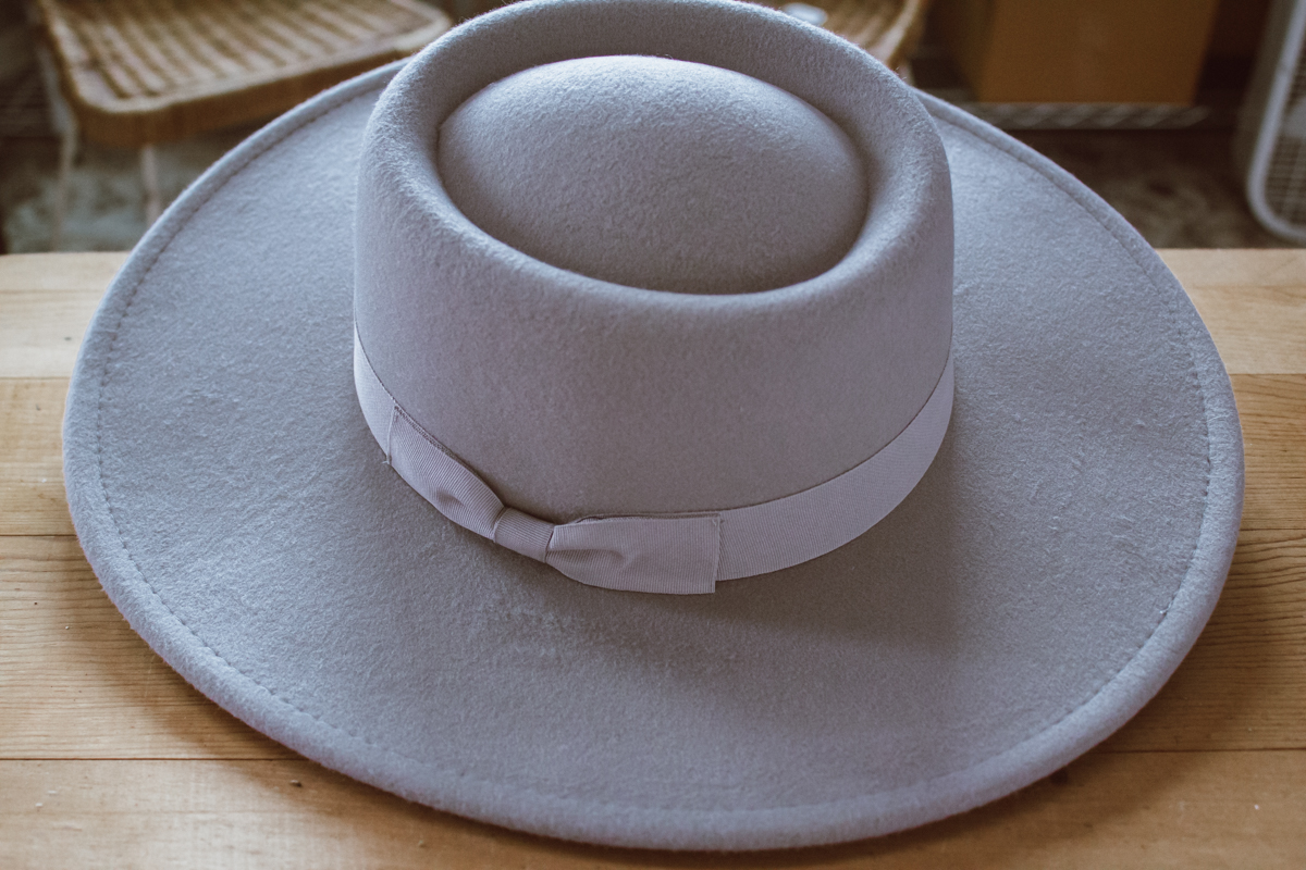 Light Gray Suede Hat - The TAYLOR'd Home