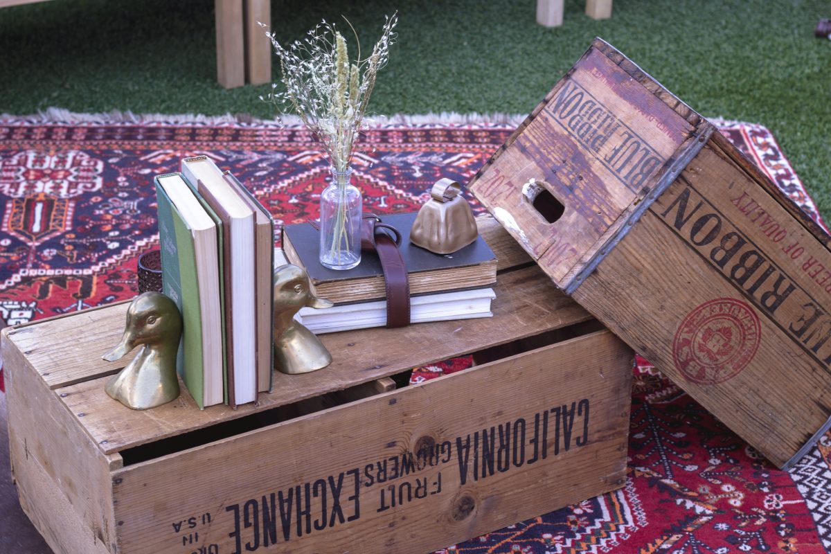 Large Vintage Crates - Sugar Creek Event Rentals