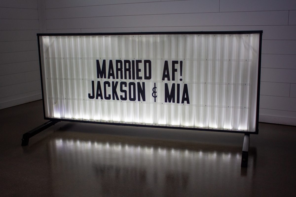 Marquee LED Sign - Sugar Creek Event Rentals