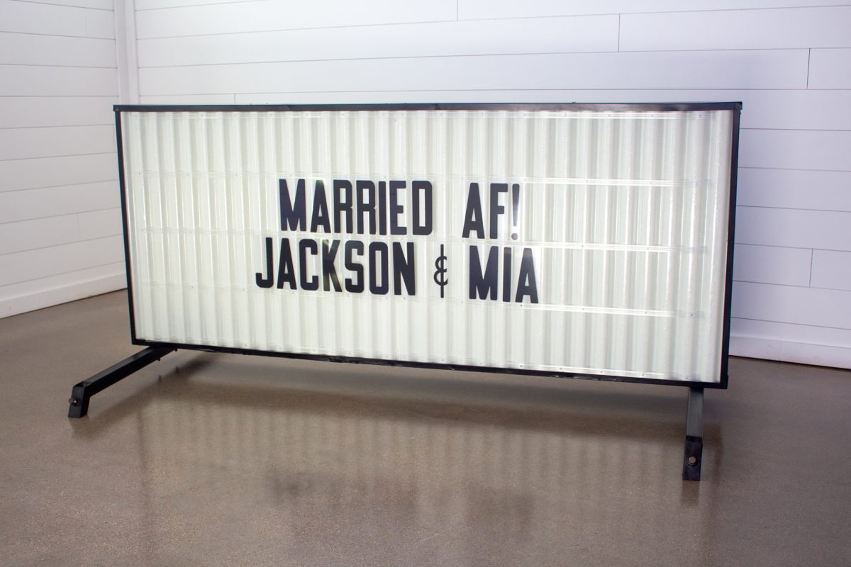 Marquee LED Sign - Sugar Creek Event Rentals