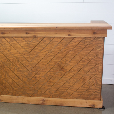 Hugh Chevron Bar - Sugar Creek Event Rentals